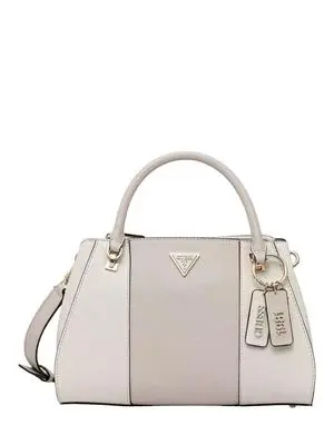 Guess Double-zip Top-handle Tote Bag - Neutrals