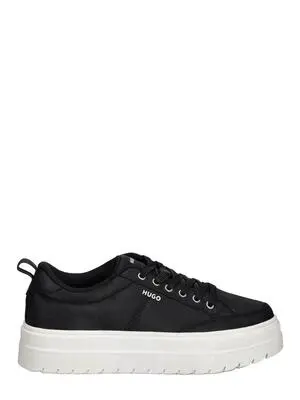 Hugo Lace-up Platform Sneakers - Black