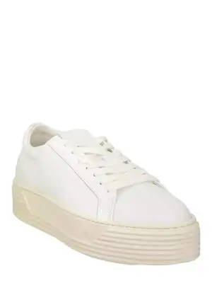SUMMERY COPENHAGEN Platform Lace-up Trainers - White