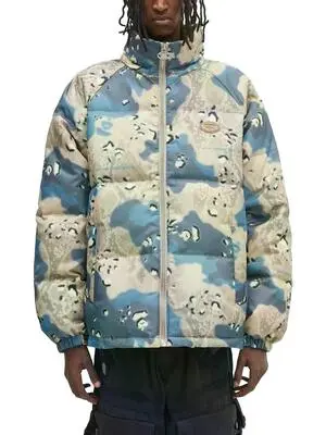 AAPE BY *A BATHING APE® Hooded Puffer Jacket - Blue