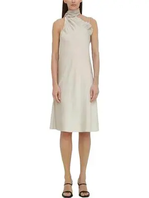 BRUUNS BAZAAR Halterneck Asymmetric Dress