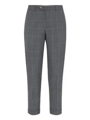 BRUNELLO CUCINELLI Virgin Wool Formal Fit Trousers