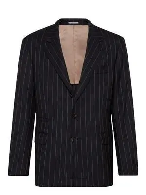 Brunello Cucinelli Virgin Wool Blazer - Anthracite