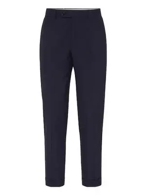 Brunello Cucinelli Formal Fit Trousers - Navy Blue