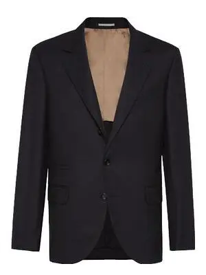 Brunello Cucinelli Houndstooth Blazer - Anthracite