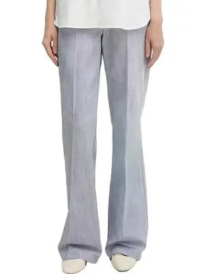 PEDRO DEL HIERRO Textured Flared Trousers - Blue