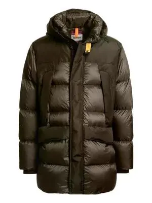 PARAJUMPERS Hooded Quilted Coat - Green