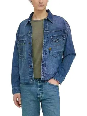 G-star Raw Flap-pocket Denim Jacket - Blue