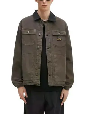 STAN RAY Contrast-collar Jacket - Brown