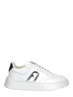 Furla Logo-plaque Platform Sneakers - White