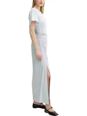 SAMSOE SAMSOE Side-slit Maxi Dress - Grey