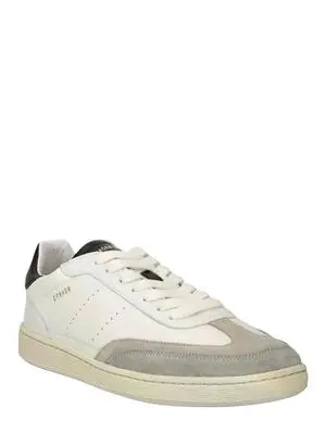 SUMMERY COPENHAGEN Leather Panelled Lace-up Sneakers - Neutrals