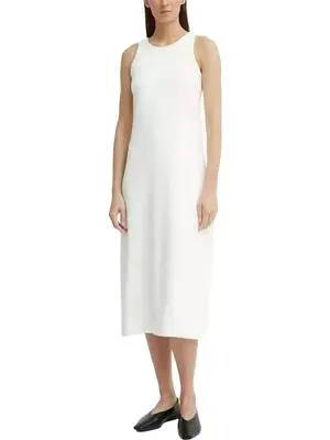 DRYKORN Round-neck Sleeveless Midi Day Dress - White