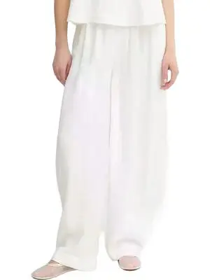 GESTUZ Straight Trousers - White