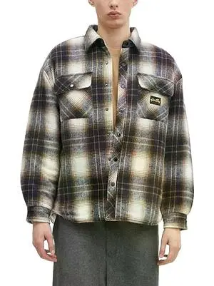 STAN RAY Plaid-pattern Shirt Jacket - Blue