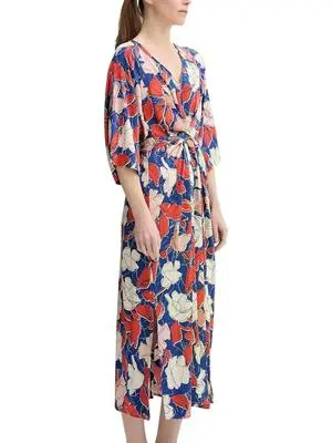 Marc O'polo Floral-print Belted Dress - Neutrals
