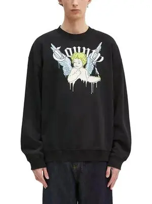 COUNTY OF MILAN Printed Sweatshirt - Black