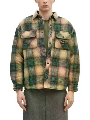 STAN RAY Checked Shirt Jacket - Green
