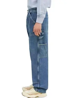 STAN RAY Carpenter Jeans With Cargo Pockets - Blue