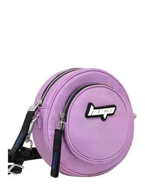 Hugo Mini Logo-plaque Crossbody Bag - Purple
