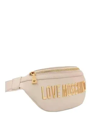Moschino Logo-plaque Belt Bag - Neutrals