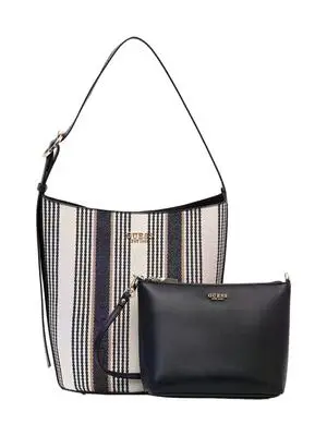 GUESS Striped Tote Bag