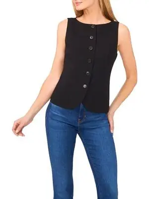 CECE DUPRAZ Boat Neck Waistcoat - Rich Black