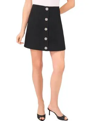 CECE DUPRAZ Tweed Mini Skirt - Rich Black