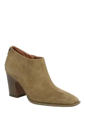 Franco Sarto Leather Ankle Booties Moss Green