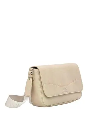Armani Exchange Curved-flap Shoulder Bag - Neutrals