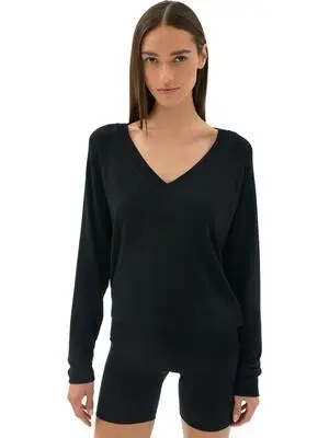 Splits59 Fleece V-neck Sweatshirt - Black
