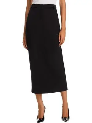 Line & Dot Ida Midi Skirt - Black
