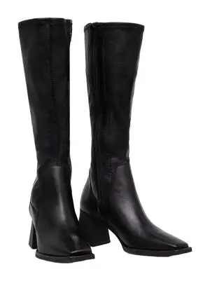 VAGABOND SHOEMAKERS 70mm Hedda Square-toe Boots - Black
