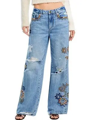 DRIFTWOOD Marlena Distressed X Copper Magnolia Jeans - Light Wash