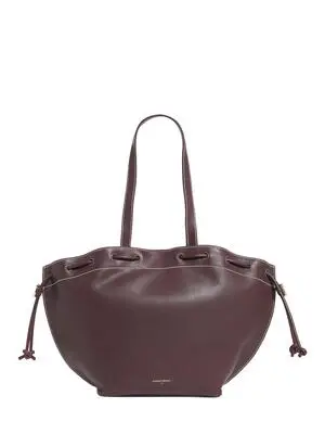 Claudie Pierlot Leather Drawstring Tote Bag - Purple
