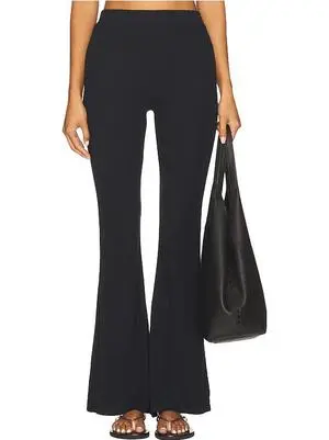 NEGATIVE UNDERWEAR Pointelle Flare Pant - Black