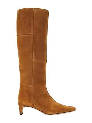 Staud Wally Flat Boots - Tan