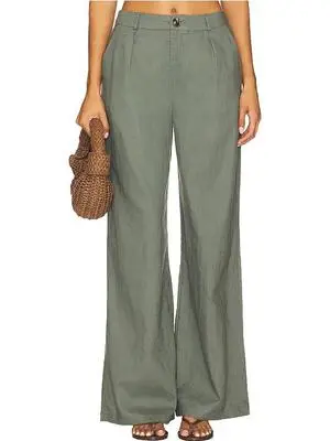 SNDYS Hale Linen Pant - Green