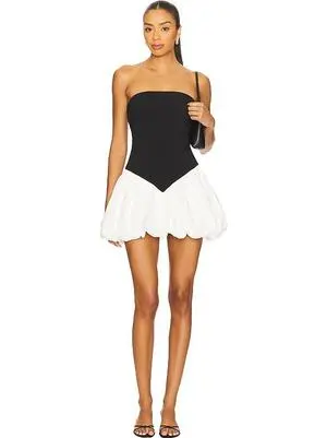 Bardot Vega Strapless Mini Dress - Black & White