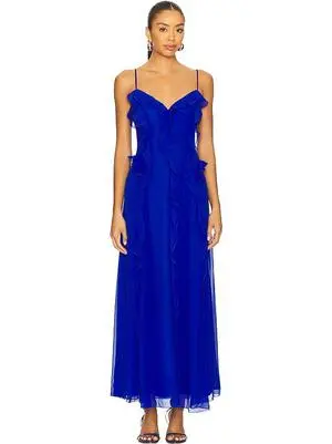 BARDOT Veris Ruffle Maxi Dress
