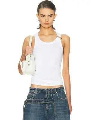 JEAN PAUL GAULTIER Piercing Tank Top - White