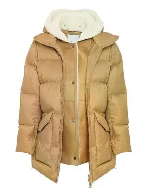 YVES SALOMON Down Jacket - Brown