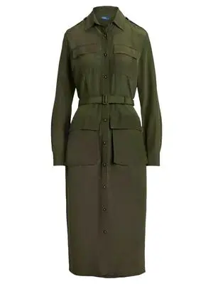 Polo Ralph Lauren Button-up Shirt Dress - Green