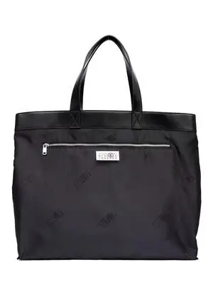 MAISON MARGIELA Logo-printed Tote Bag - Black