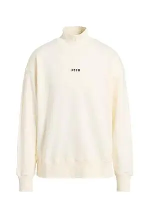 MSGM Cotton Fleece Sweatshirt - White