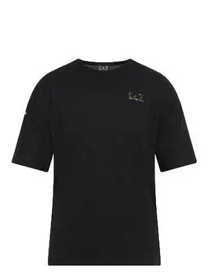 EA7 T-shirt Military Size Cotton - Black