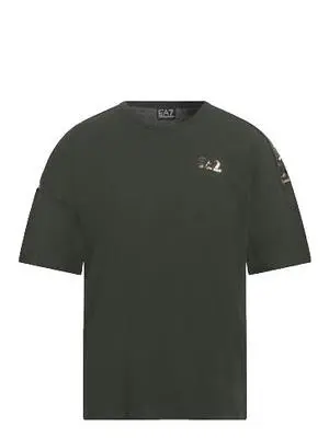 EA7 T-shirt Military Size Cotton - Green
