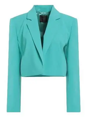 Pinko Crepe Single-breasted Blazer - Blue