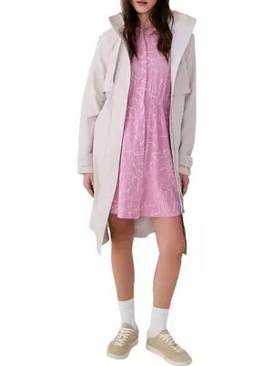 LOLE Alizé Rain Trench Coat Abalone