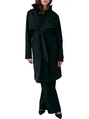 LOLE Alizé Rain Trench Coat Black